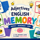 Memory: English Adjectives Memory Game