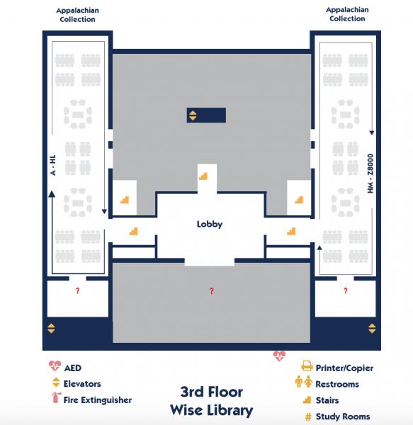 Map Quiz: 3rd Floor Map Quiz (library - quiz)