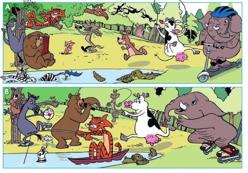 Print Map Quiz: animal action verbs (language - esl vocabulary - esl ...