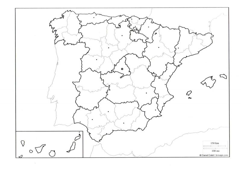 Print Map Quiz: Physical Map of Spain (biología - 6º primaria ...
