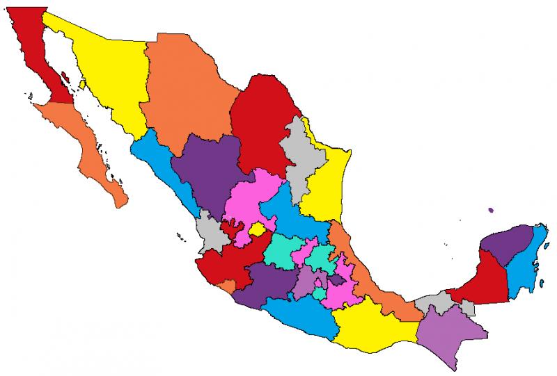 Map Quiz: Mapa interactivo de México (2º - Educación secundaria ...