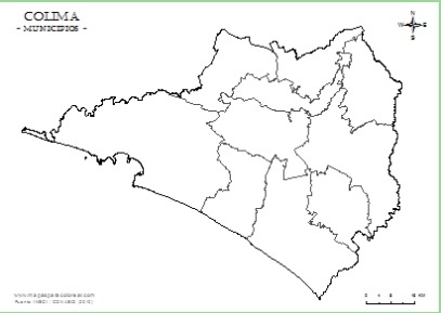 Map Quiz: MAPA INTERACTIVO DE COLIMA (3 geografia 10 municipios - 1 ...