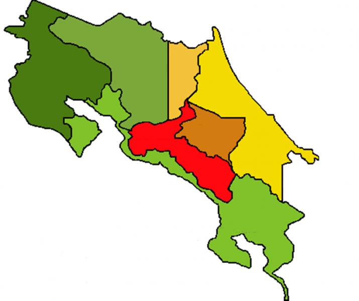 Map Quiz: Provincias de Costa Rica (Tercer grado - Educación primaria ...