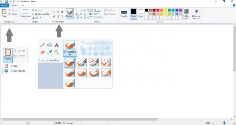 Map Quiz: Partes de Paint (Tecnología - 3º - Primaria - paint)