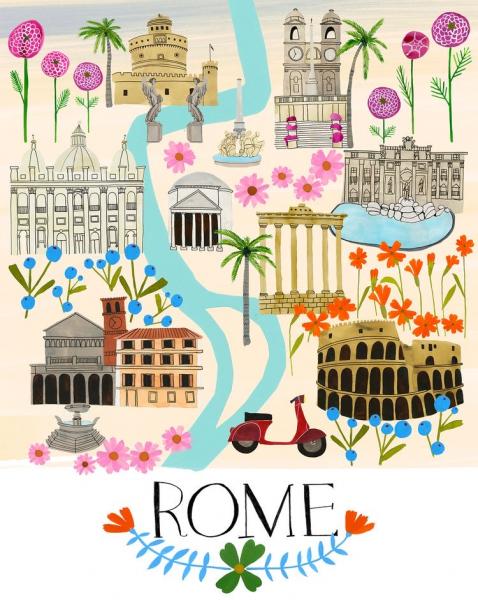 Map Quiz: Mapa interactivo de Roma (5º Infantil - historia - imperio ...