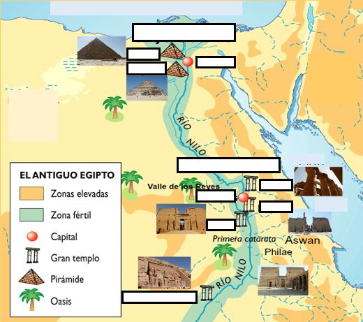 Map Quiz: Mapa Egipte Antigua (Biology - 1º Infantil - egipto - mapa - familia - 1 eso)