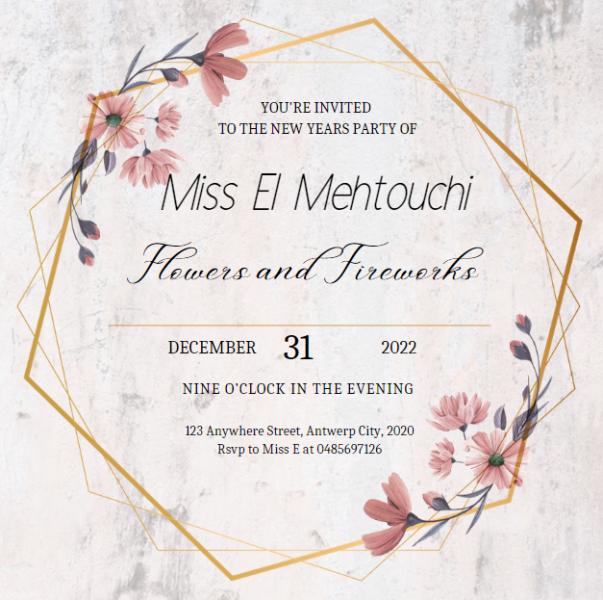 Mapa Interactivo: party invitations (Second Language - 3º Jaar ...