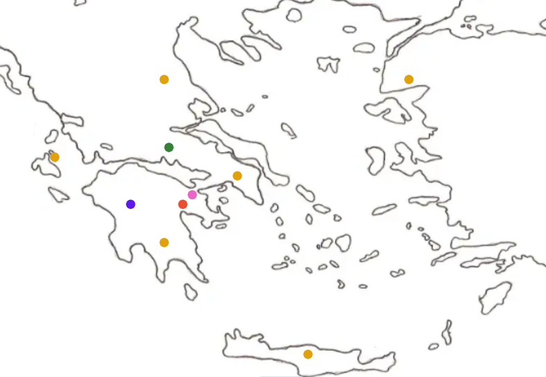 Print Map Quiz: Mapa Grecia (Simple) (D) (Cultura clásica - geografía ...