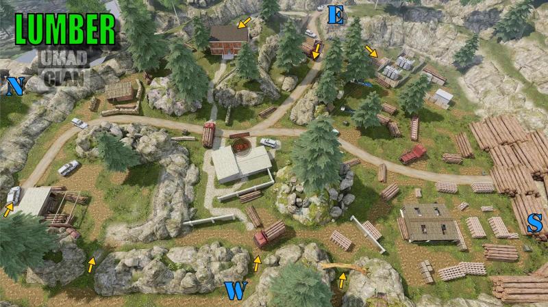 Map Quiz: Lumber Map (General Knowledge - 1 - 2)