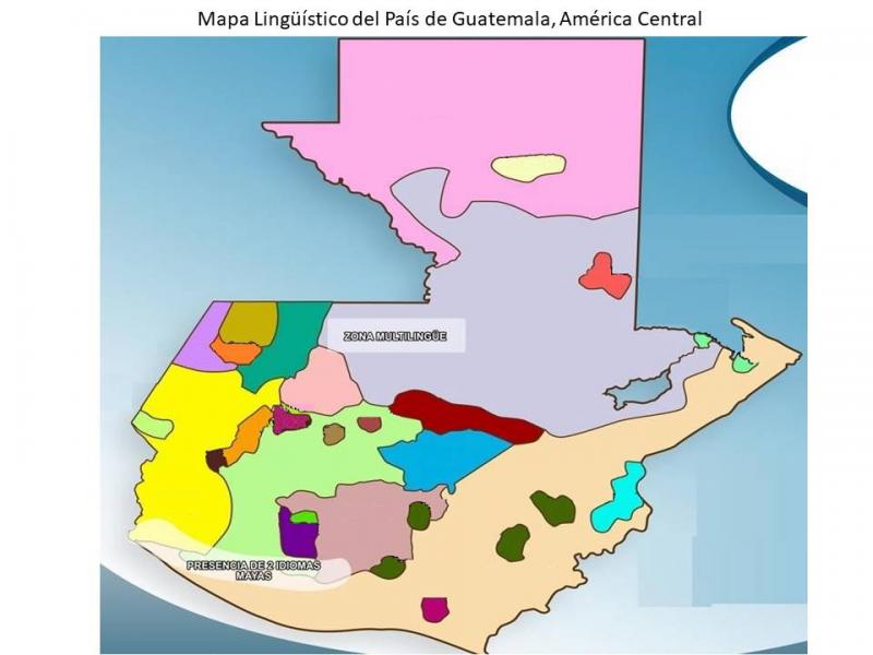 Print Map Quiz: Mapa Lingüistico de Guatemala (geografía - 5º ...