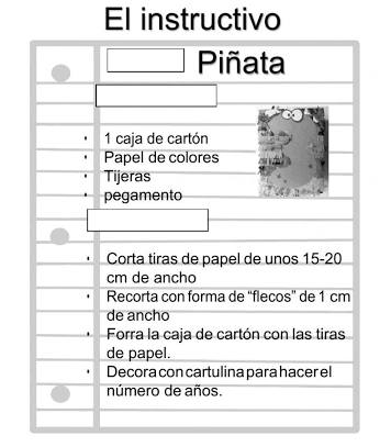 Map Quiz: Partes de un Instructivo (lengua - 3º - Educación primaria ...