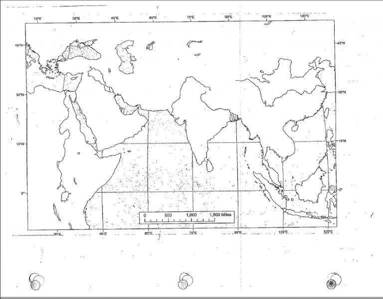 Print Map Quiz: ancient world map (Sociology - K13)