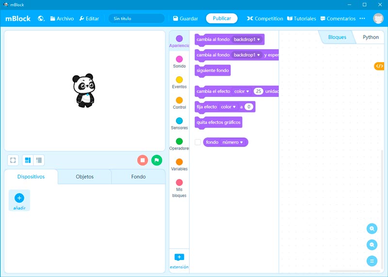 Print Map Quiz: Partes de mBlock (Tecnología - 10º - Secundaria - mapa ...