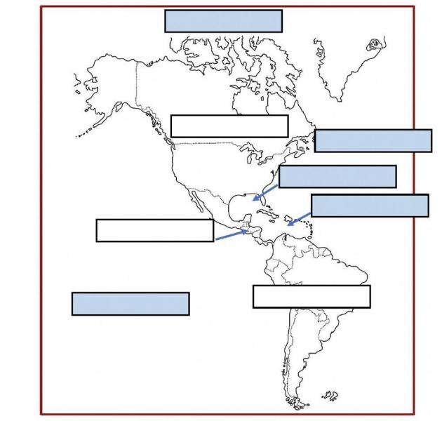 Map Quiz: Divisiones de América. (geografía - 5º - Educación básica ...