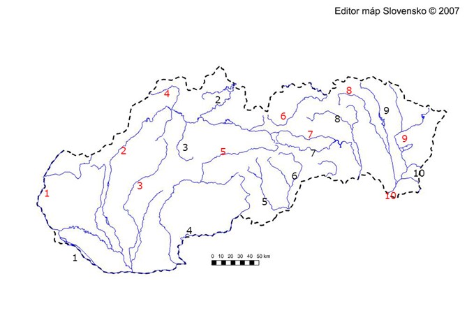 Map Quiz: blank map of rivers (Geography - 4º High school - rivers)