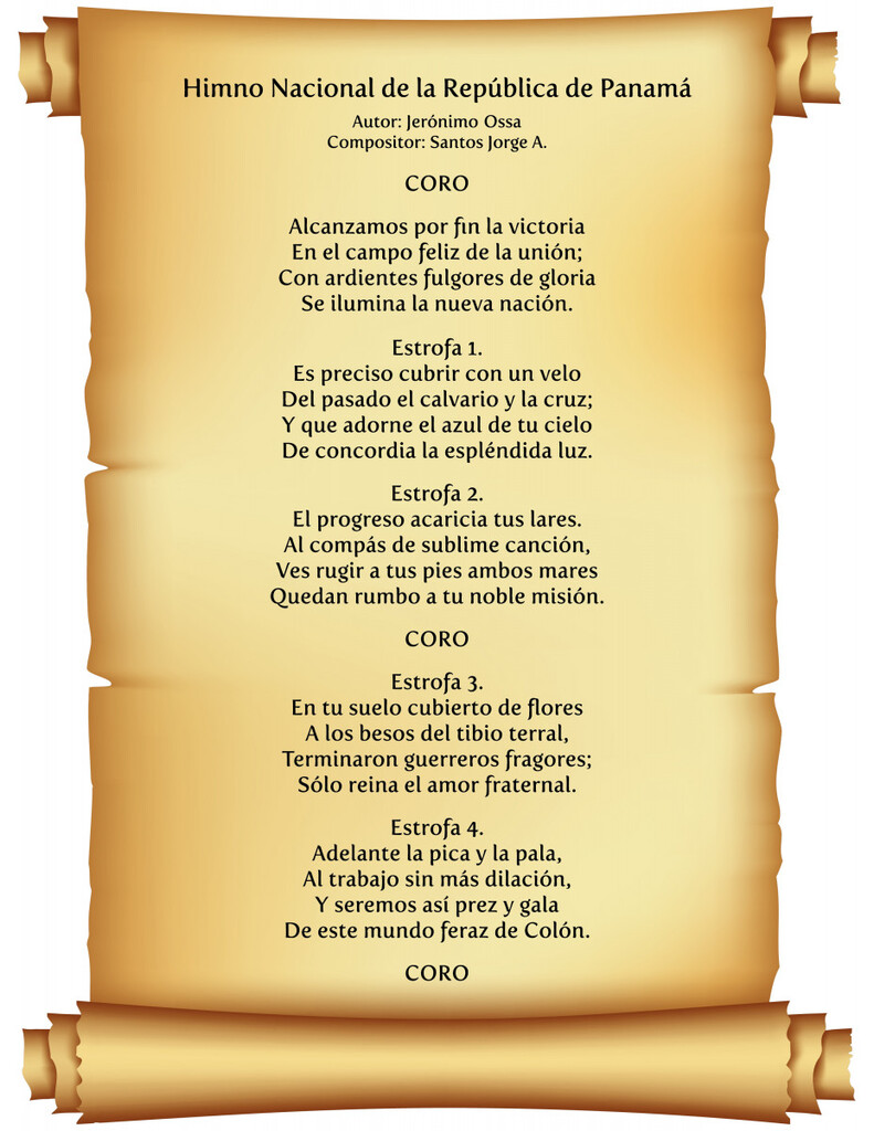 Letra Del Himno Nacional De Panama