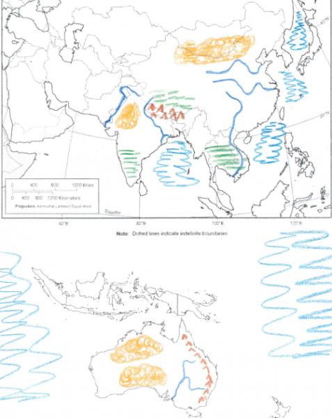 Map Quiz: Physical map of East Asia (Sociology - HS1 - geography)