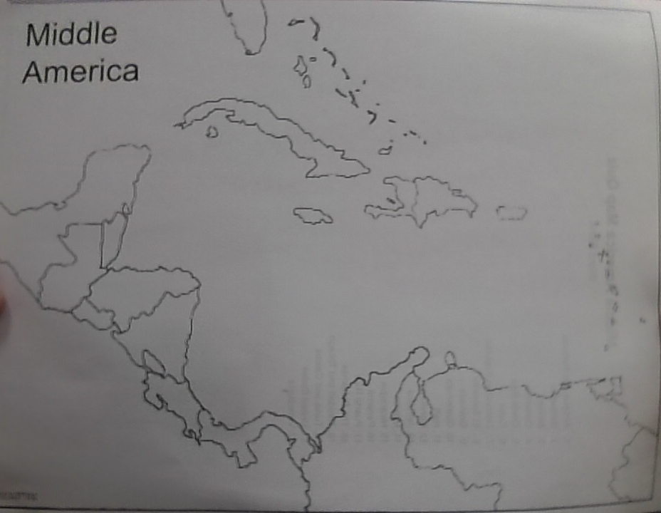 Map Quiz: Middle America Map Test (geography - general knowledge)