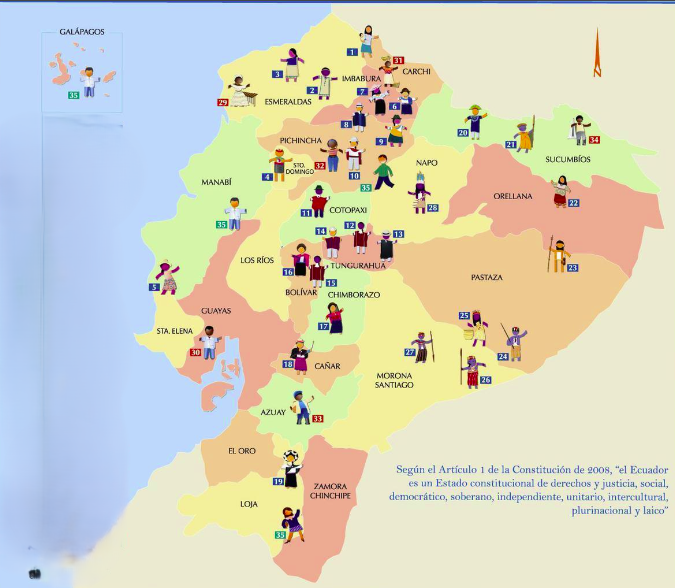 Mapa Interactivo: Pueblos y nacionalidades del Ecuador