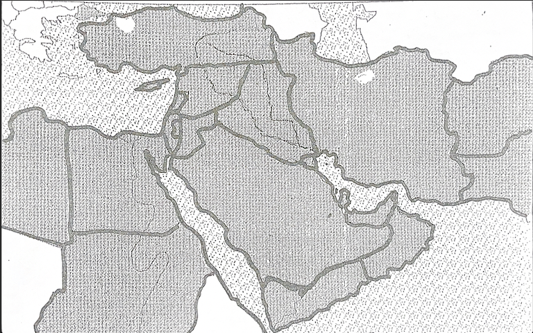 Map Quiz: Middle East Map for test