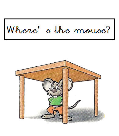 Quiz: WHERE'S THE MOUSE? PREPOSITIONS IN, ON, UNDER, BY (prepositions ...