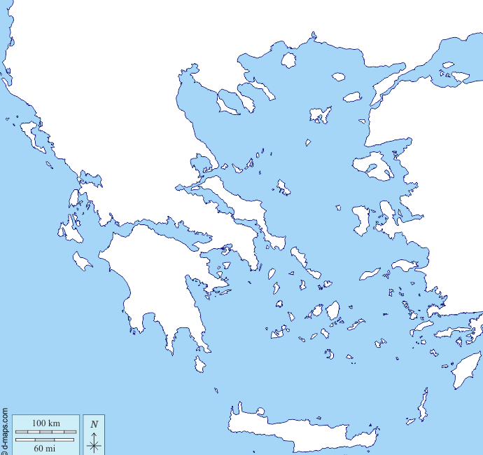 Print Map Quiz: Espacio geográfico de la Hélade o antigua civilización ...
