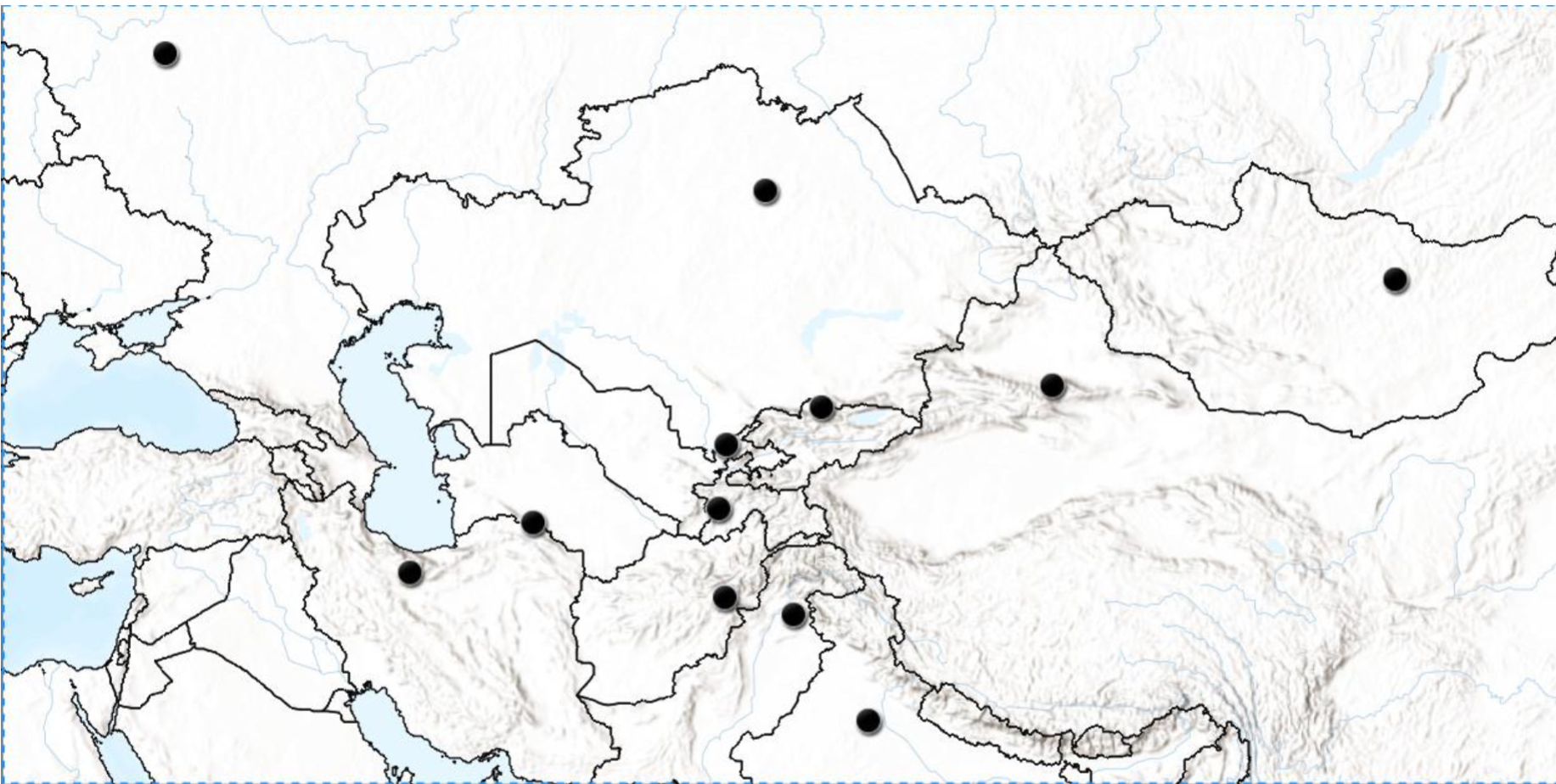 Print Map Quiz: Central Asia Map Quiz ()