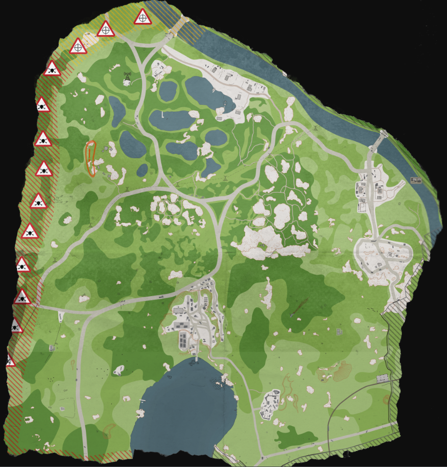 Print Map Quiz: Woods Map Extracts ()