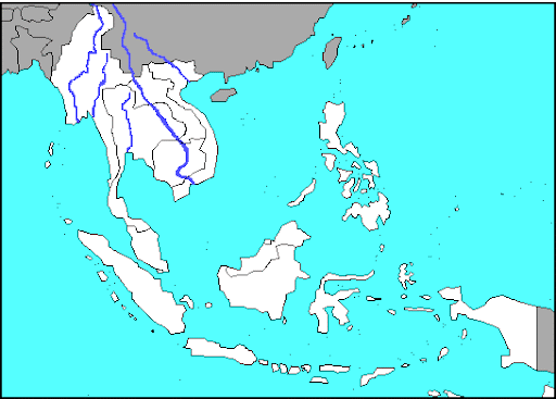 Print Map Quiz: Southeast Asia Map Quiz ()