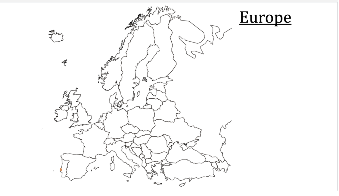 Print Map Quiz: ADW: Europe Map Quiz ()