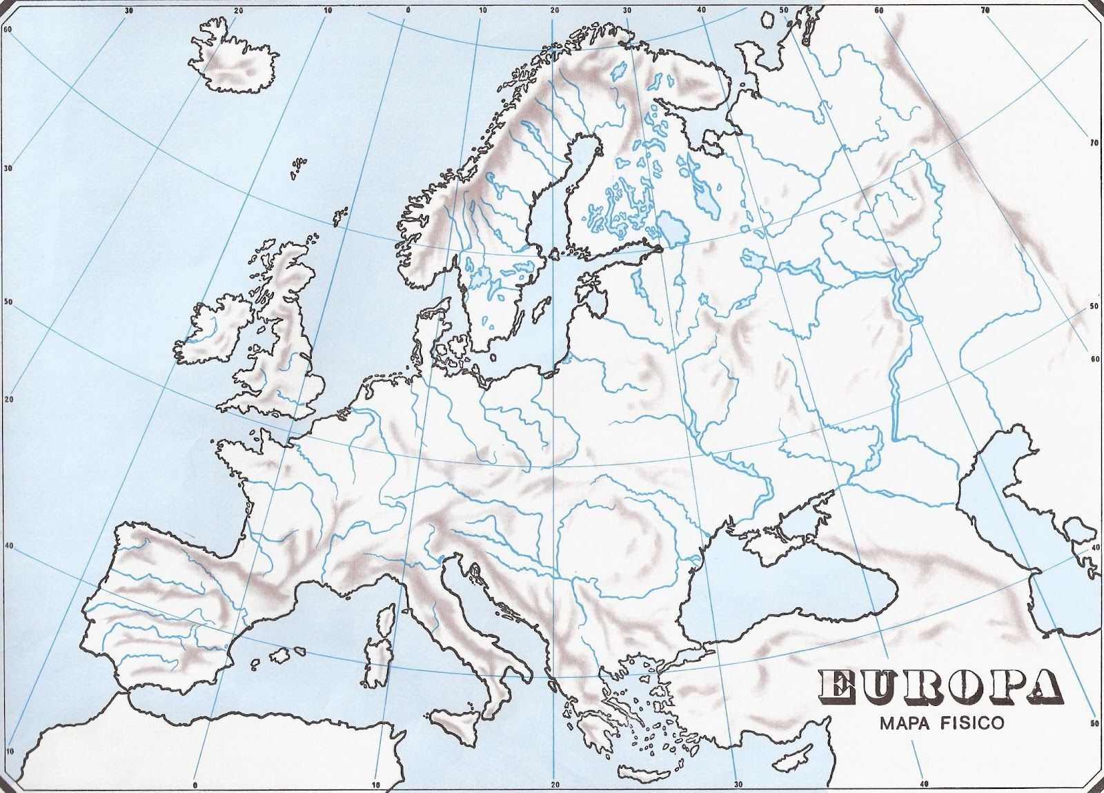 Mapa Interactivo: montes, cordilleras, macizos de Europa (geografía ...