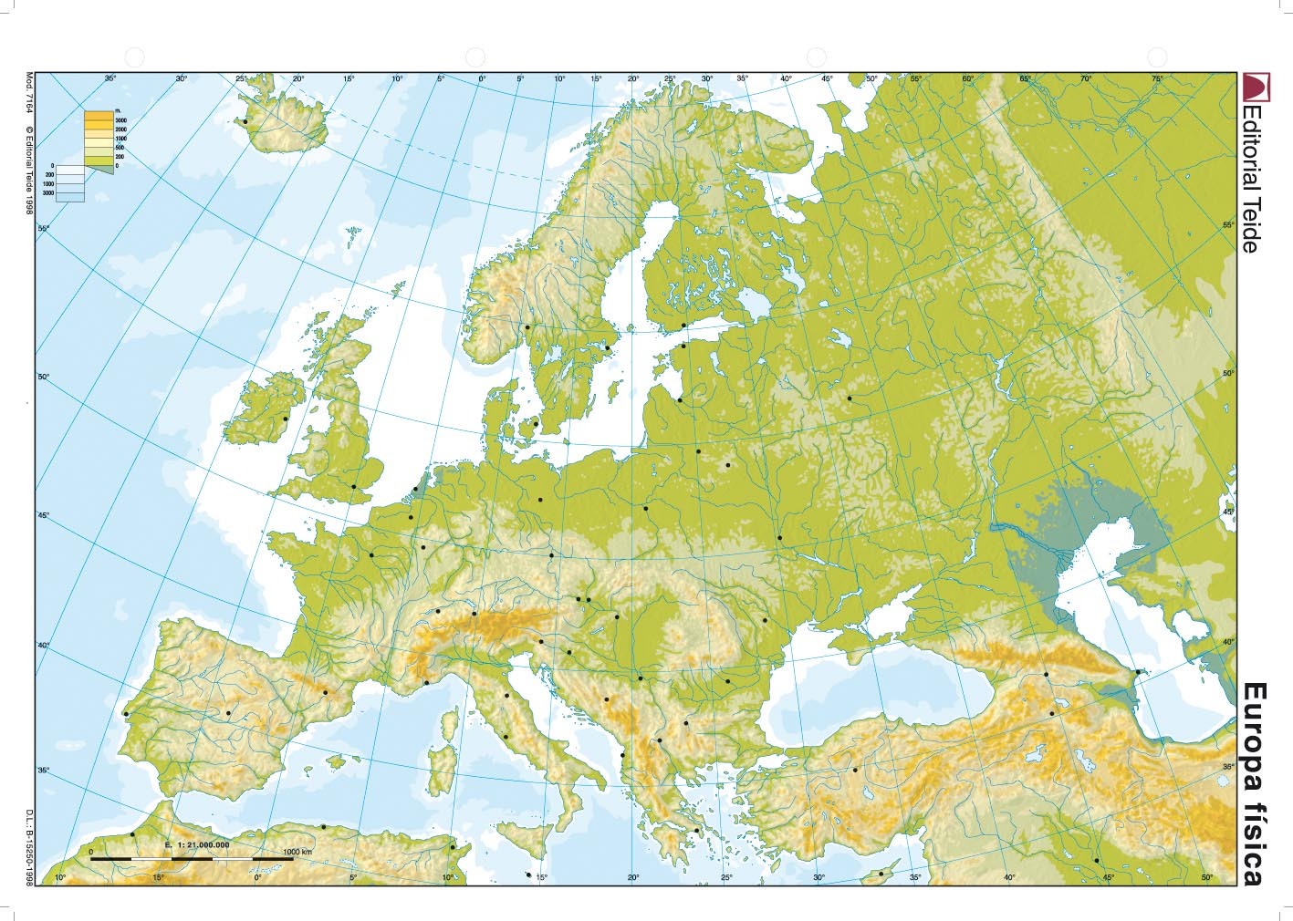 Mapa Interactivo: Océanos y Mares de Europa (geografía - 1º e.s.o.)