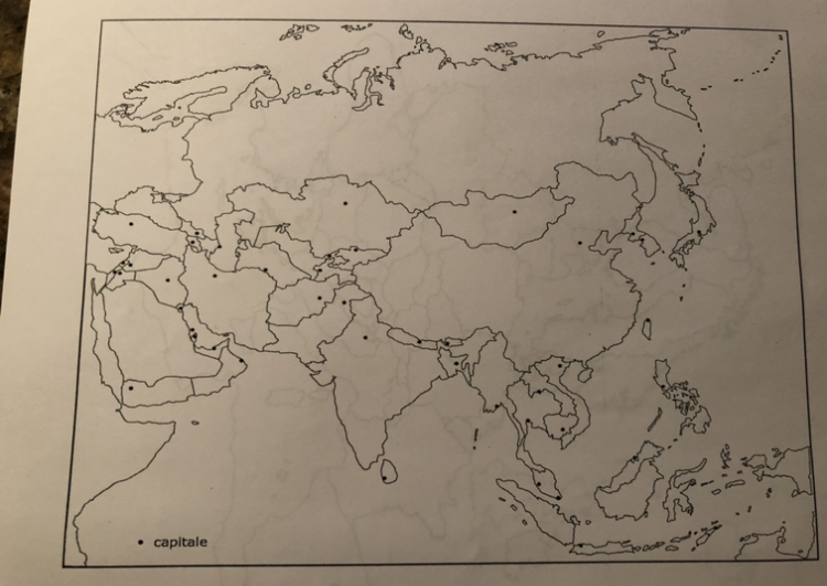 Print Map Quiz: asia map quiz ()
