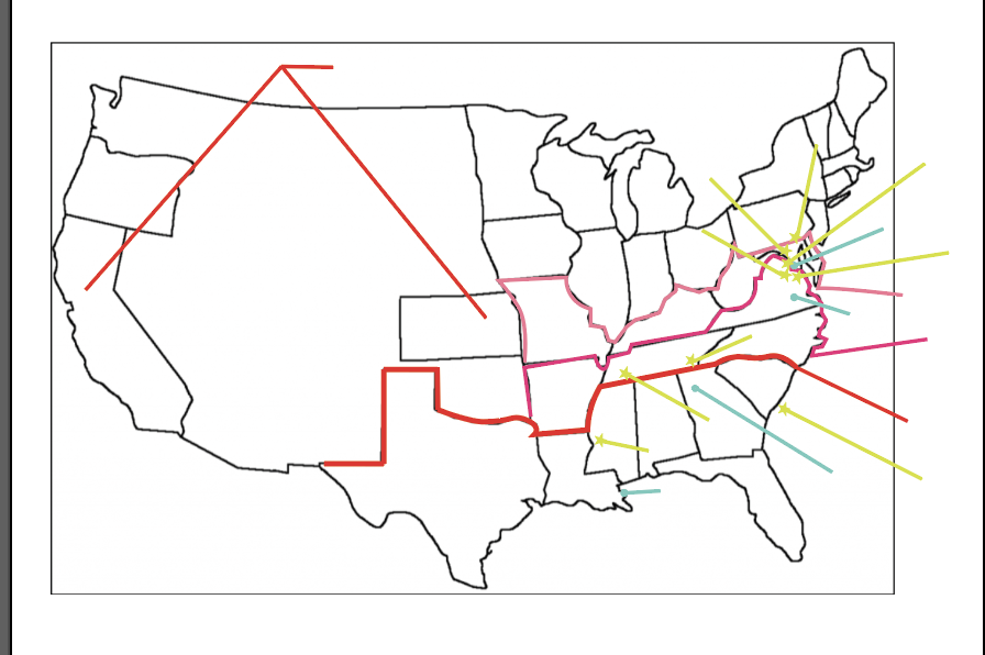 Print Map Quiz: Civil War Map Quiz ()