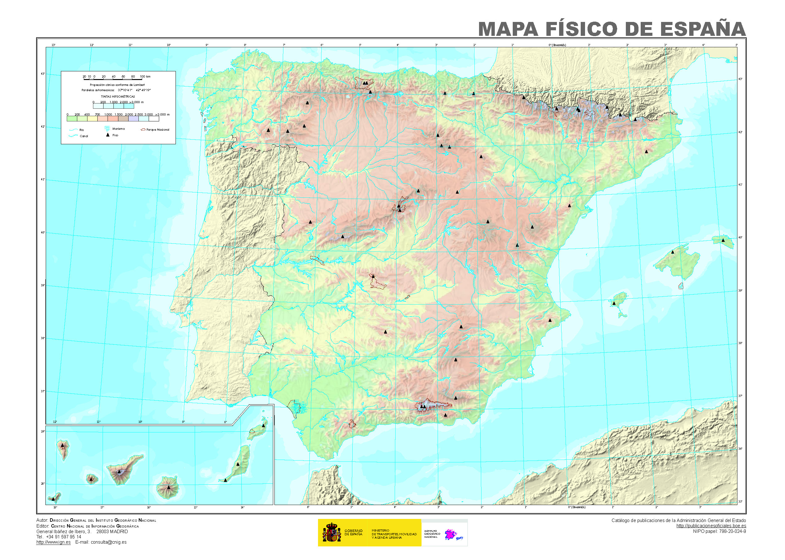 Mapa Interactivo: Picos de España (geografía - 1º e.s.o.)