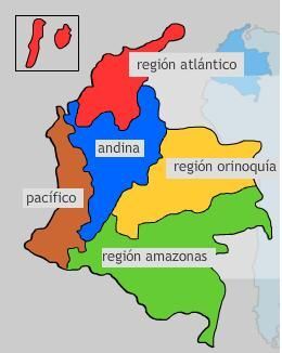 Mapa Interactivo: Dialectos de las diferentes regiones en Colombia