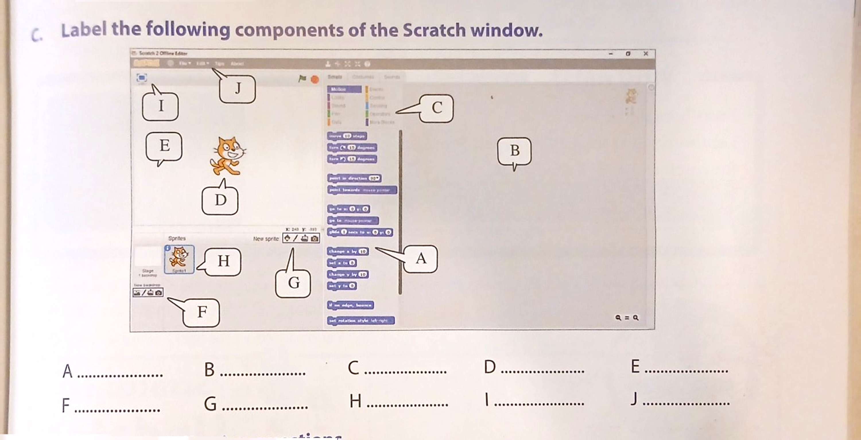 Mapa Interactivo: Scratch labels