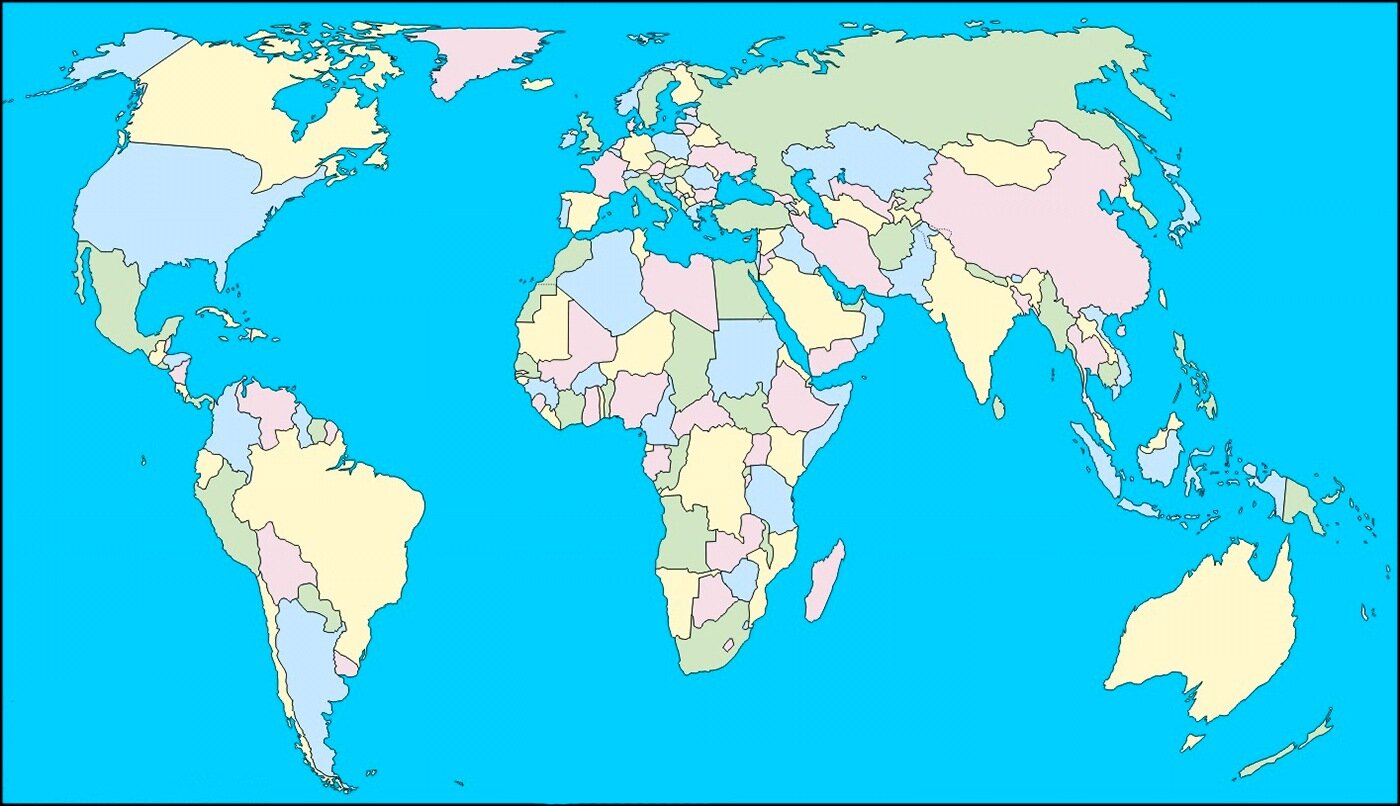 Map Quiz: English Starters. Unite 1. Countries. (english vocabulary ...