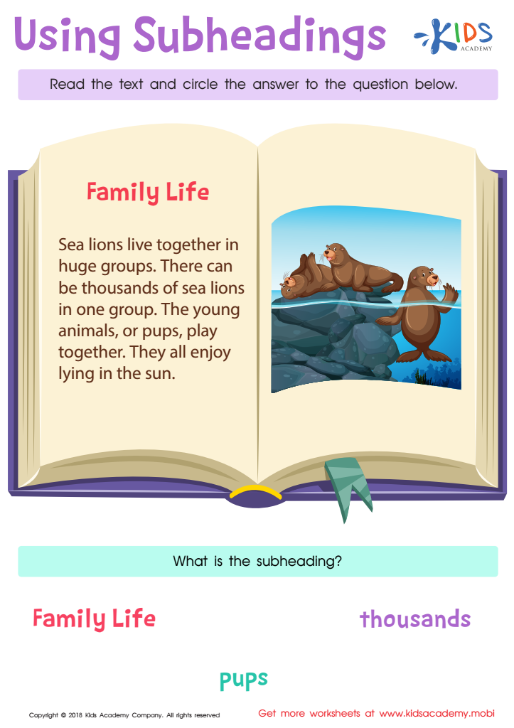 Froggy Jumps: Understanding Headings and Subheadings