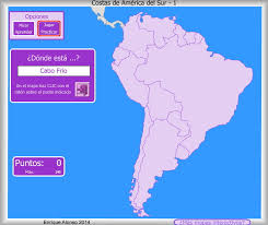 Print Map Quiz: Mapa Interactivo de America (geografía)