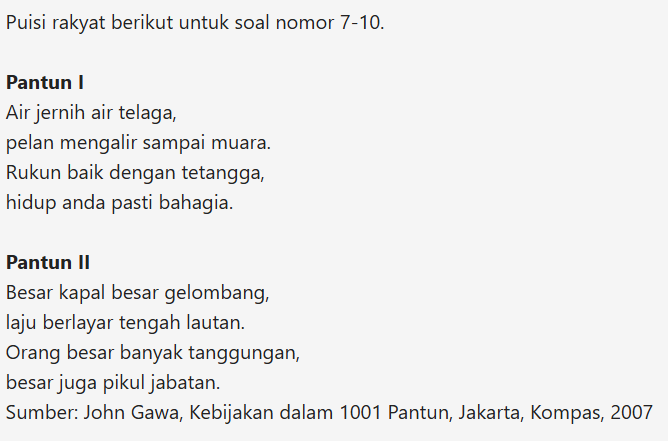 Froggy Jumps: PUISI RAKYAT KELAS VII (kelas 7 smp - puisi rakyat ...