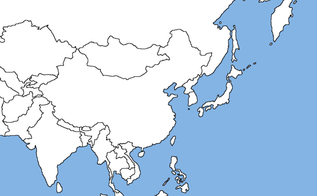 Mapa Interactivo: Map of East Asia