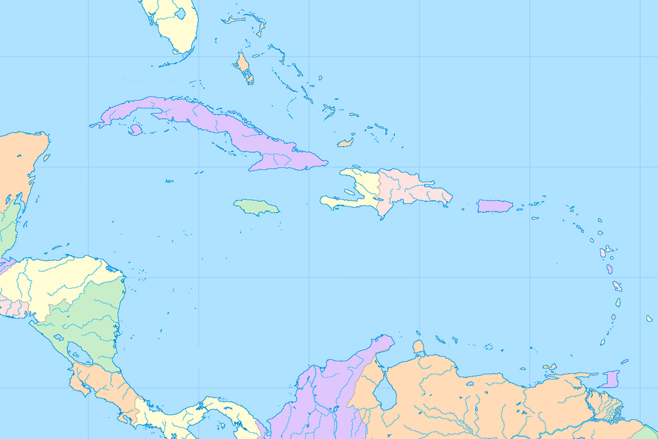 Map Quiz: Las Antillas menores y mayores (geografía - 4º - Educación ...