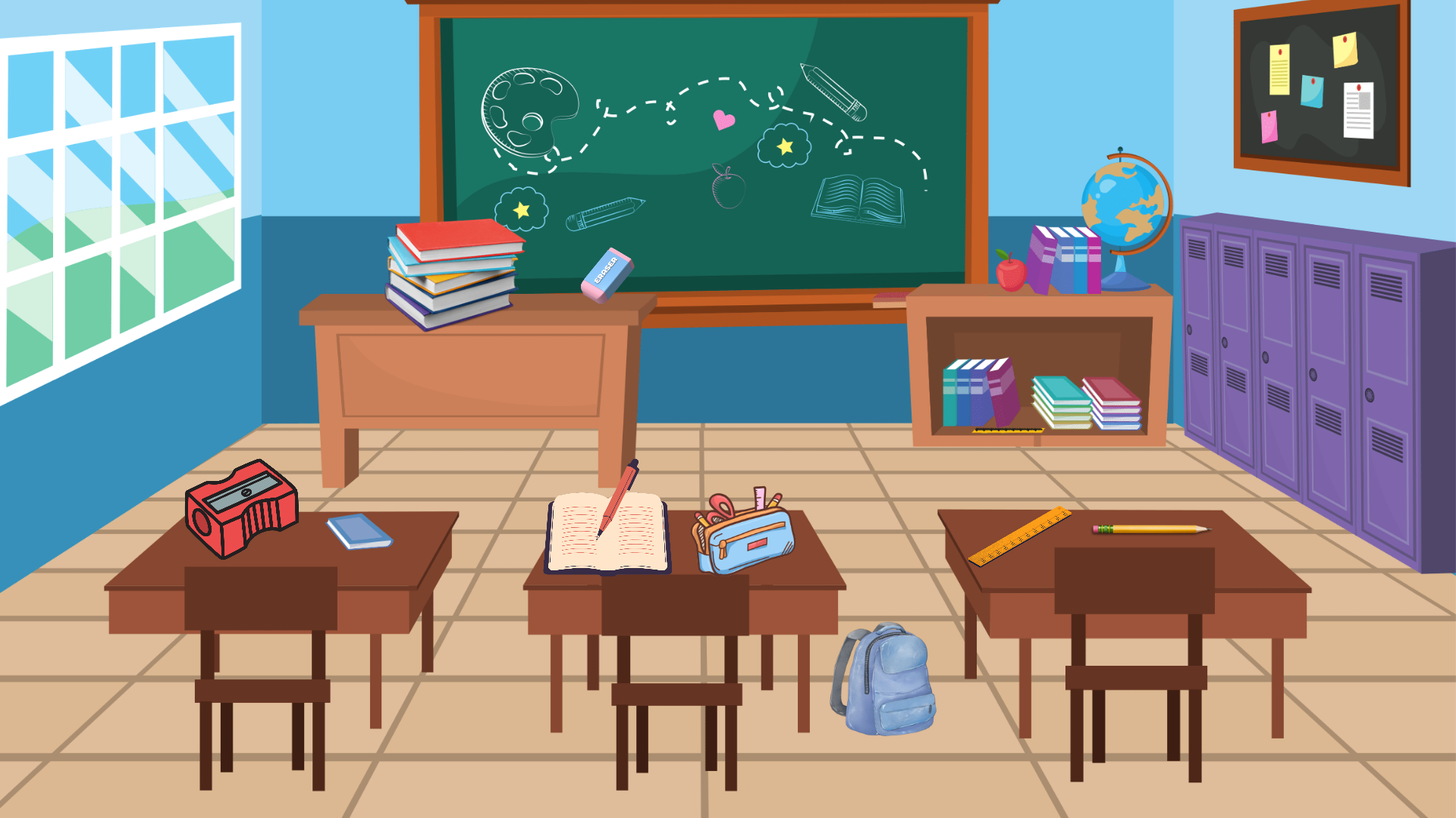 Map Quiz: Mengenal kosakata peralatan sekolah dalam bahasa Arab (# ...