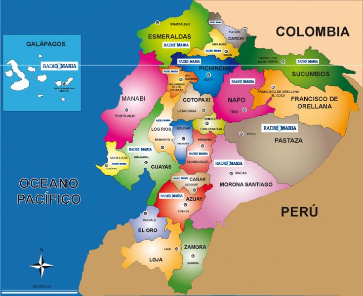 Ecuador Mapa Turistico