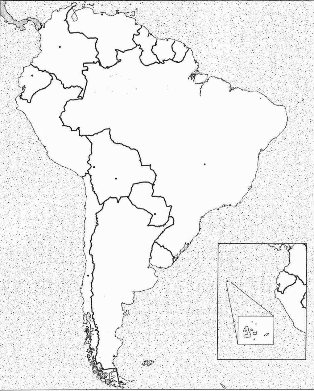 Map Quiz: AP Human Geography South America map test (Political) (map ...