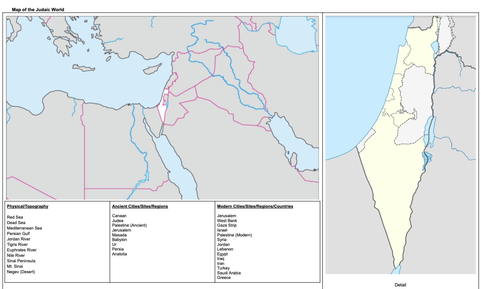 Map Quiz: Judaism Map Quiz (geography)