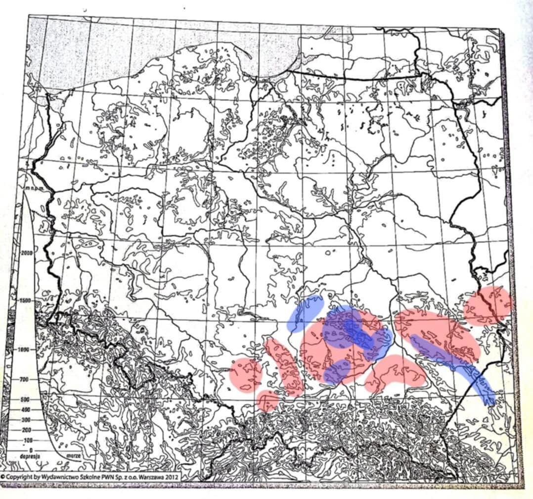 Map Quiz: Wyżyny i Kotliny Polski (geography)