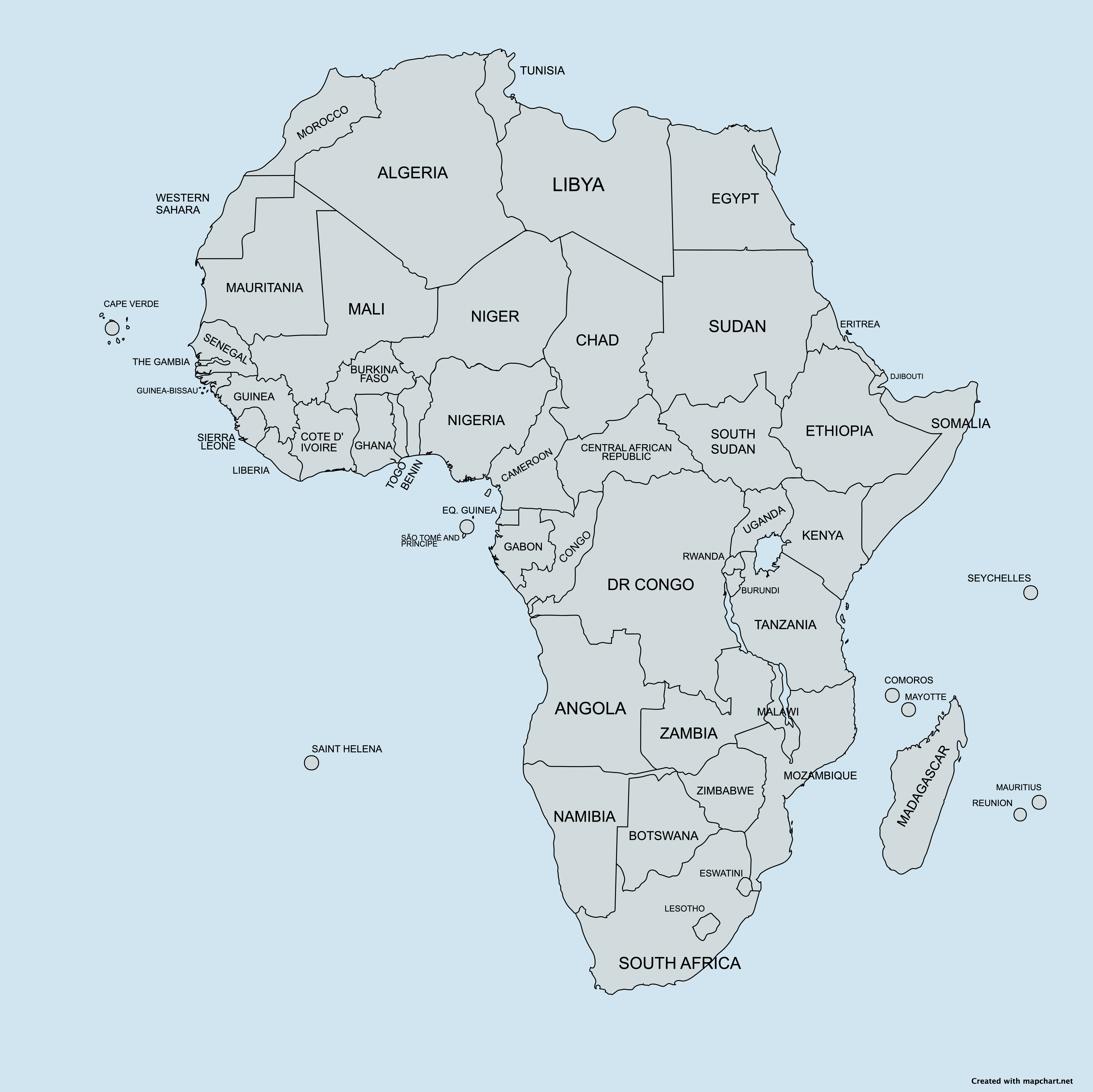 Map Quiz: Africa Bodies of Water