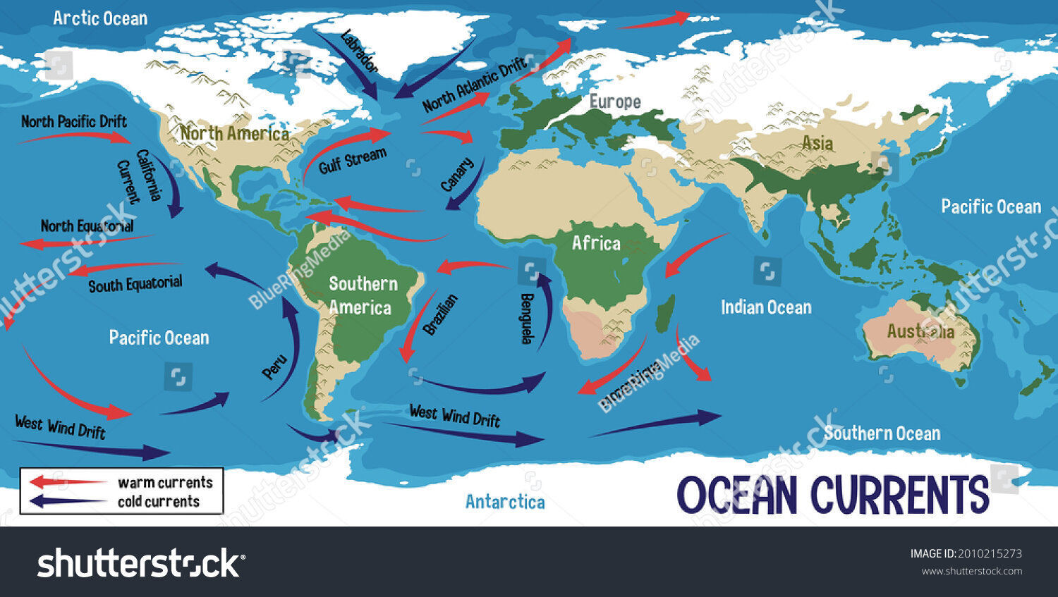 Mapa Interactivo: Courants marins et gyres